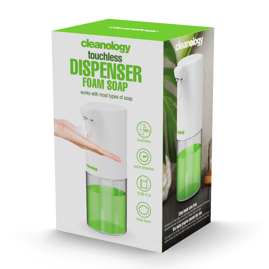 Touchless Dispenser 10.82 FL OZ (foam soap) – Cleanology Products